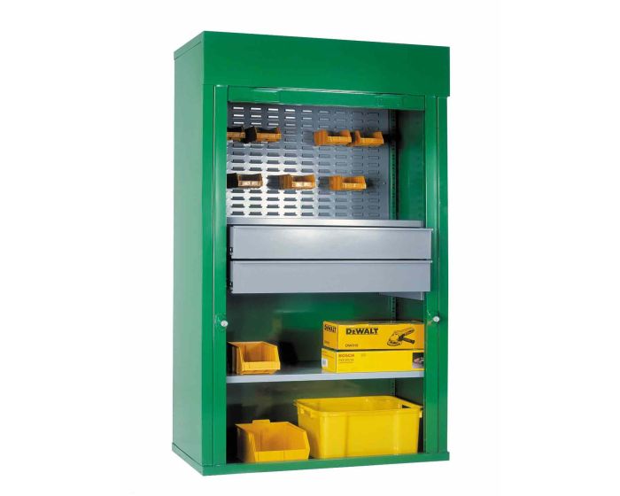 Shutter Cabinets Bott Roller Shutter Door Cupboard With 2 Shelves And