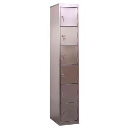 QMP Stainless Steel 6 door Locker | Key Lock