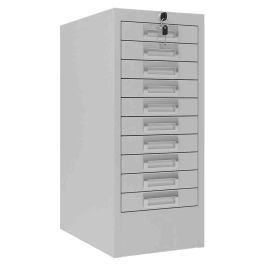 Phoenix MD0604G 10 Drawer A4 Size Steel Lockable Cabinet